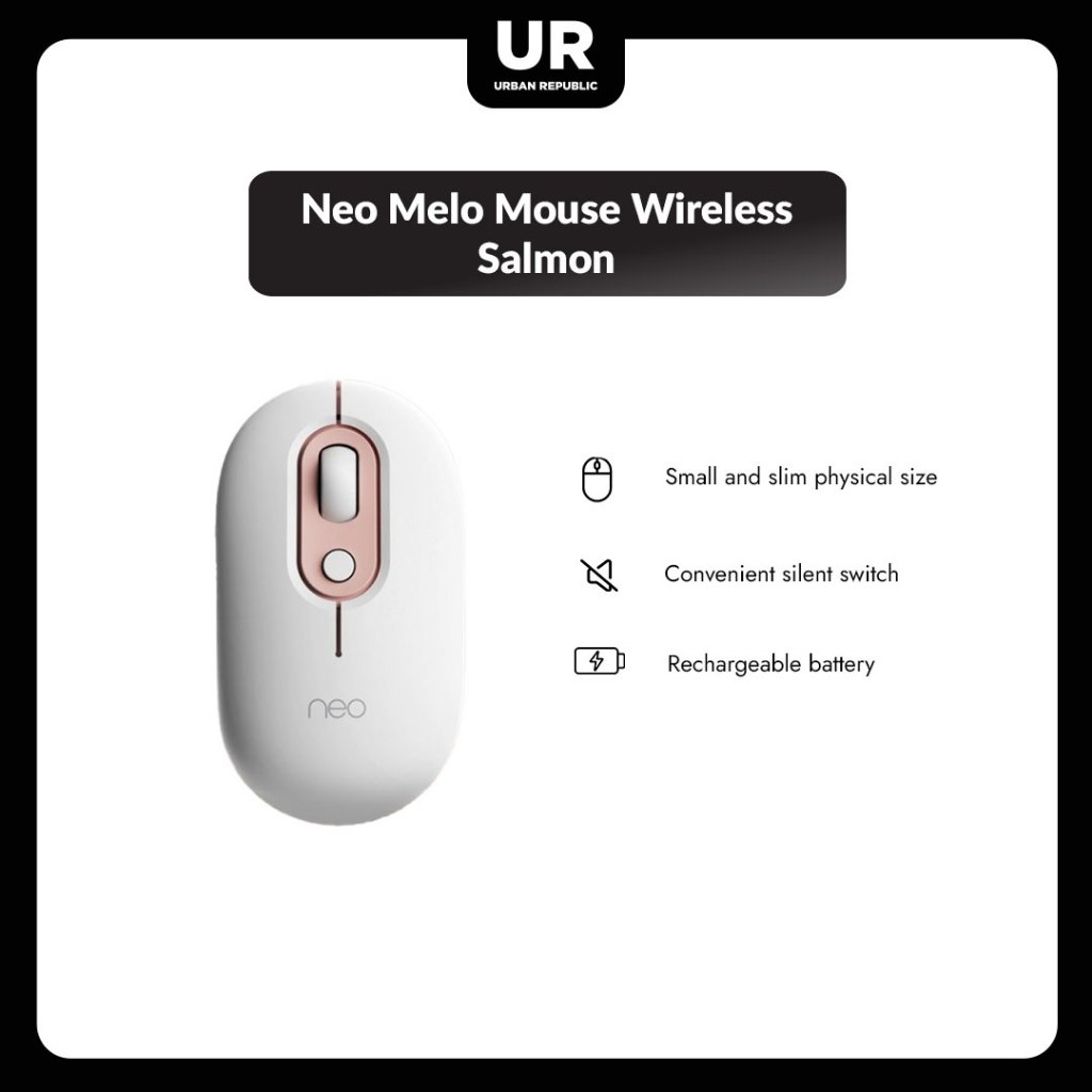 Jual Neo Melo Mouse - Salmon | Shopee Indonesia