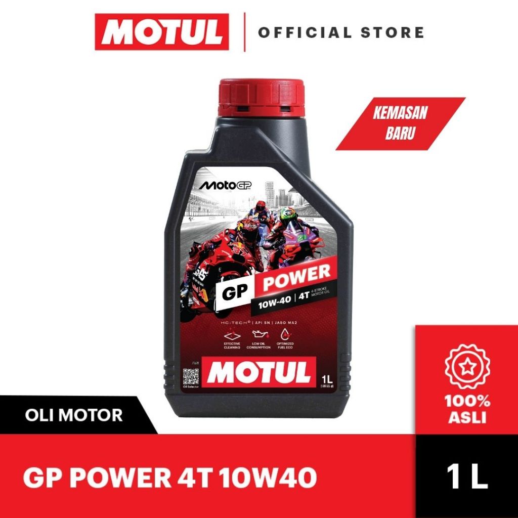 Jual Oli Motor Motul GP POWER 4T 10W40 1L II | Shopee Indonesia