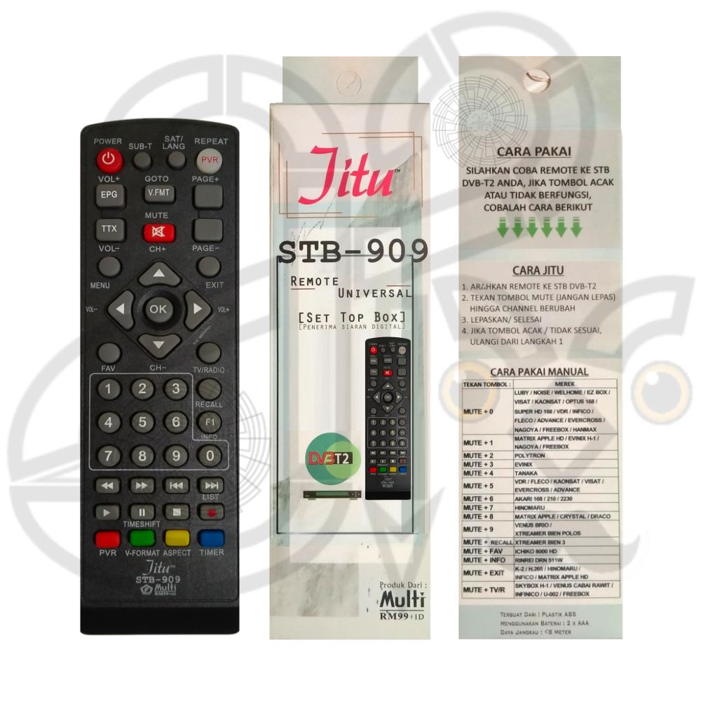 Jual Remote Jitu STB 909 / Remote Universal Set Top Box | Shopee Indonesia