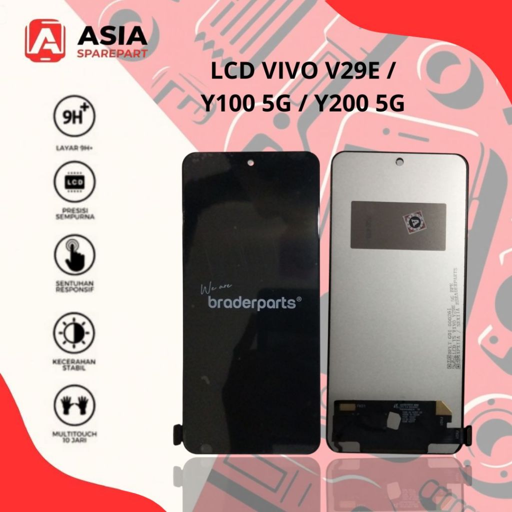 Jual LCD BRADERPARTS VIVO V29E / Y100 5G / Y200 5G | Shopee Indonesia