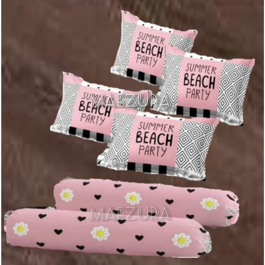 Jual Viral Sarung Bantal Guling Set 4Sarban-2Sargul/2Sarban-1Sargul ...