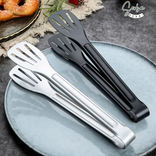 Jual SB-S04 Capitan Makanan Stainless Steel Jepitan Kue Pencepit Roti ...