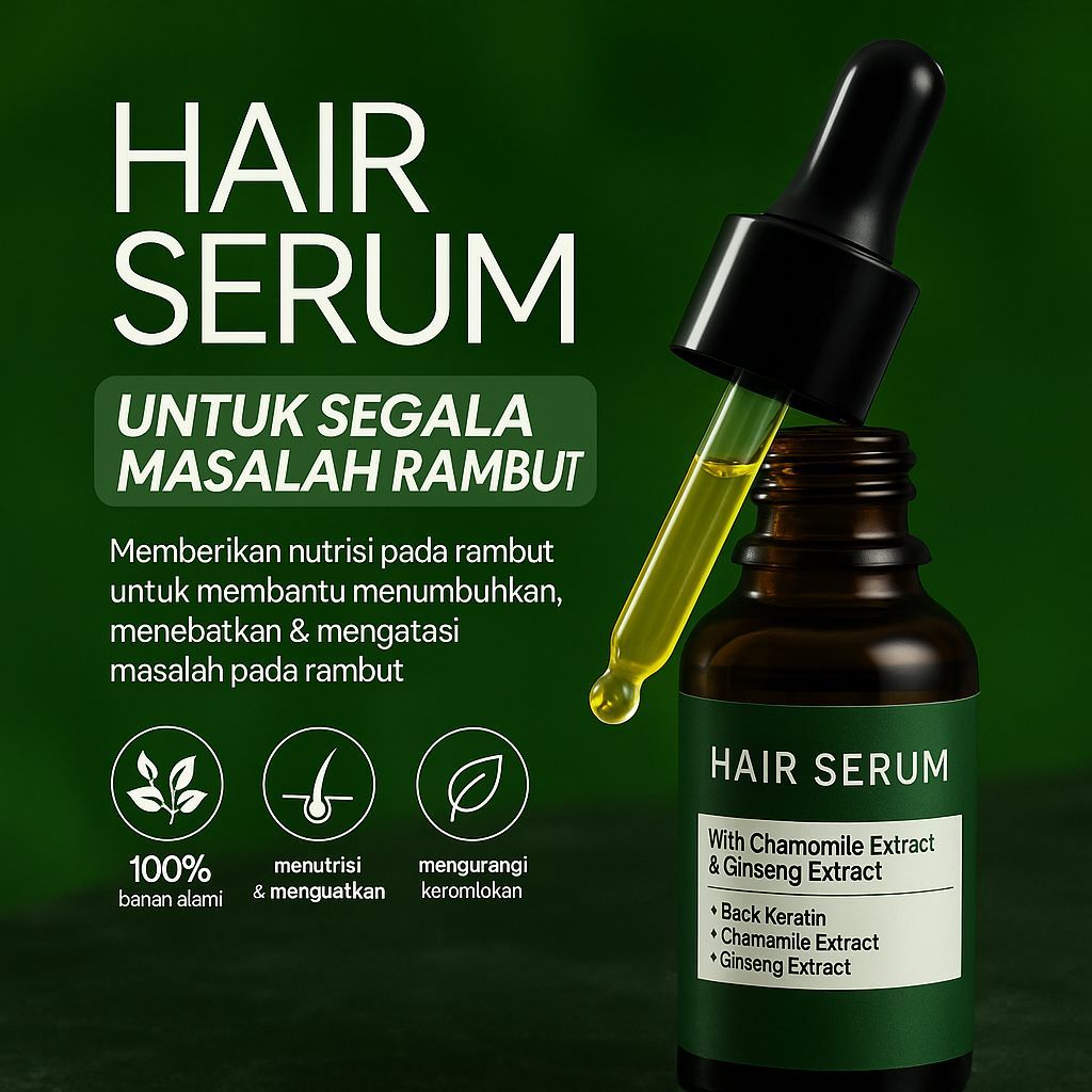 Jual Hair Serum Rambut Rontok & Kering | Serum Rambut Halus, Lembut ...