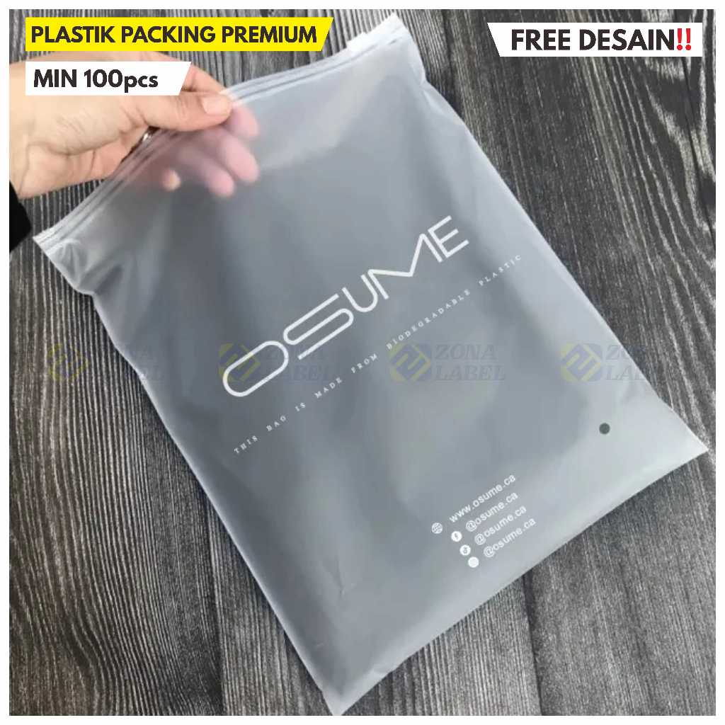 Jual [100pcs] Plastik Ziplock Custom | Plastik Zipper Sablon ...