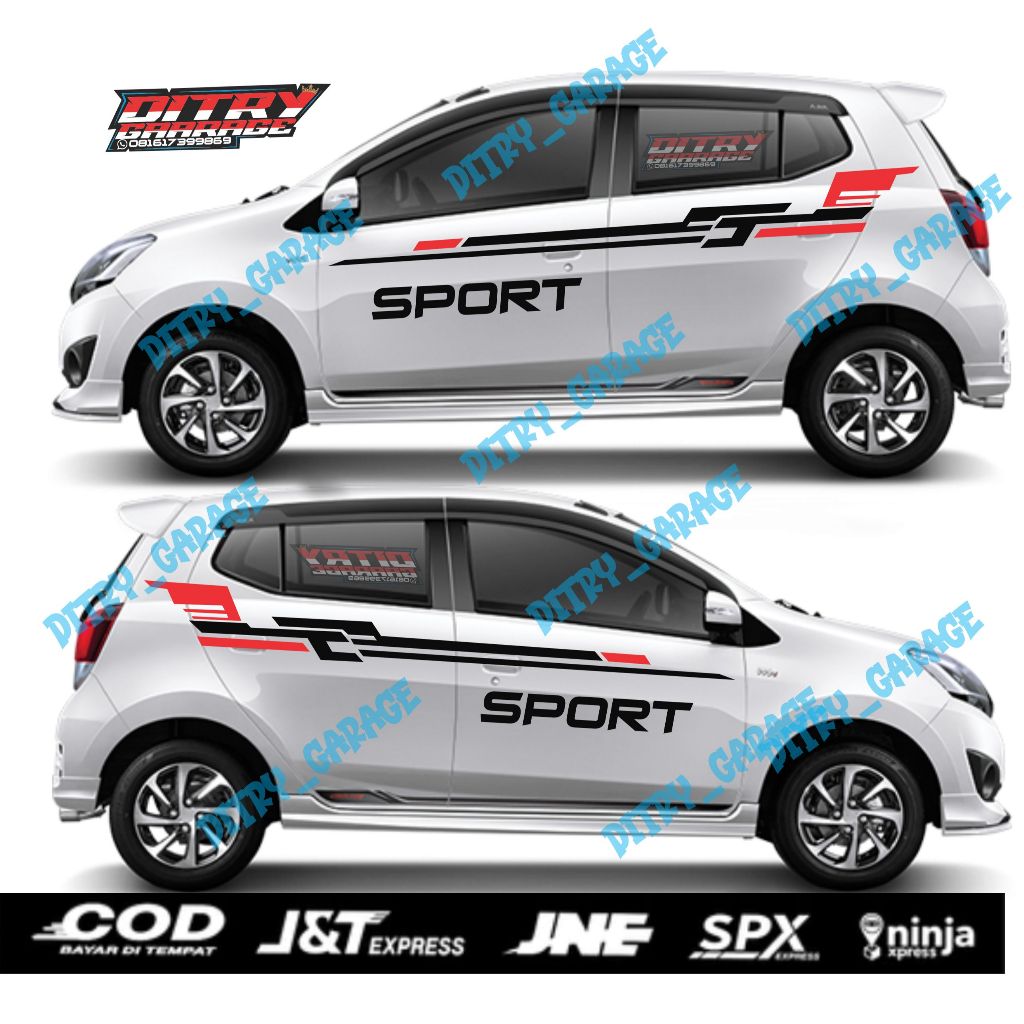 Jual stiker sticker mobil ayla calya sigra dll ganti warna chat admin ...
