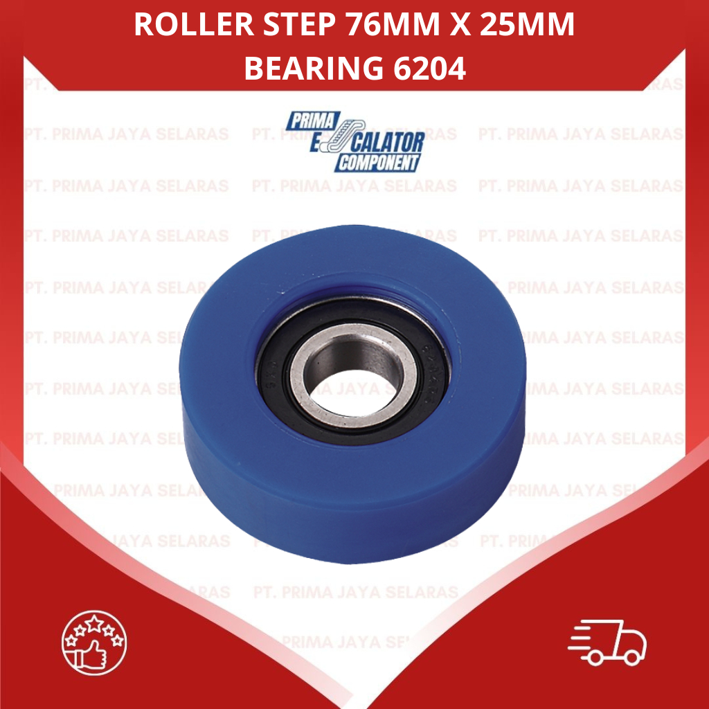 Jual ROLLER STEP SCHINDLER (VELG) DIAMETER 76*25MM BEARING 6204RS ...