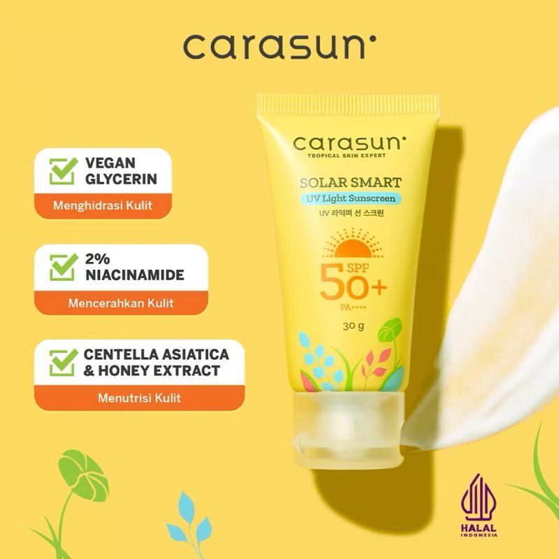 Jual Carasun Solar Smart UV Light Sunscreen 30g | Shopee Indonesia