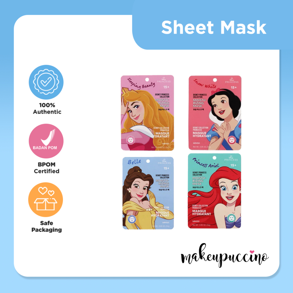 Jual Miniso Disney Princess Collection Hydrating Mask | Shopee Indonesia