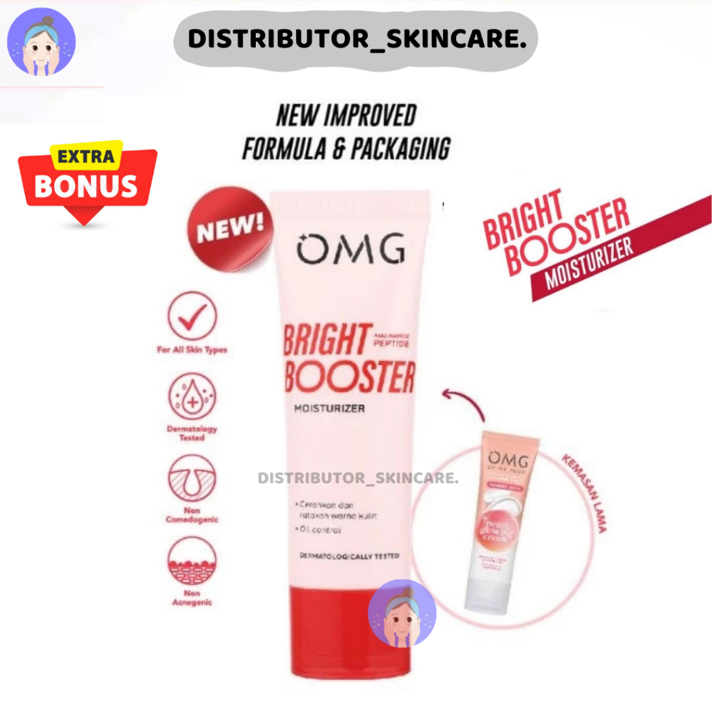 Jual OMG Oh My Glow Peach Glowing Cream 25gr 7,5 gr || Moisturizer Cream || Bright Booster ...