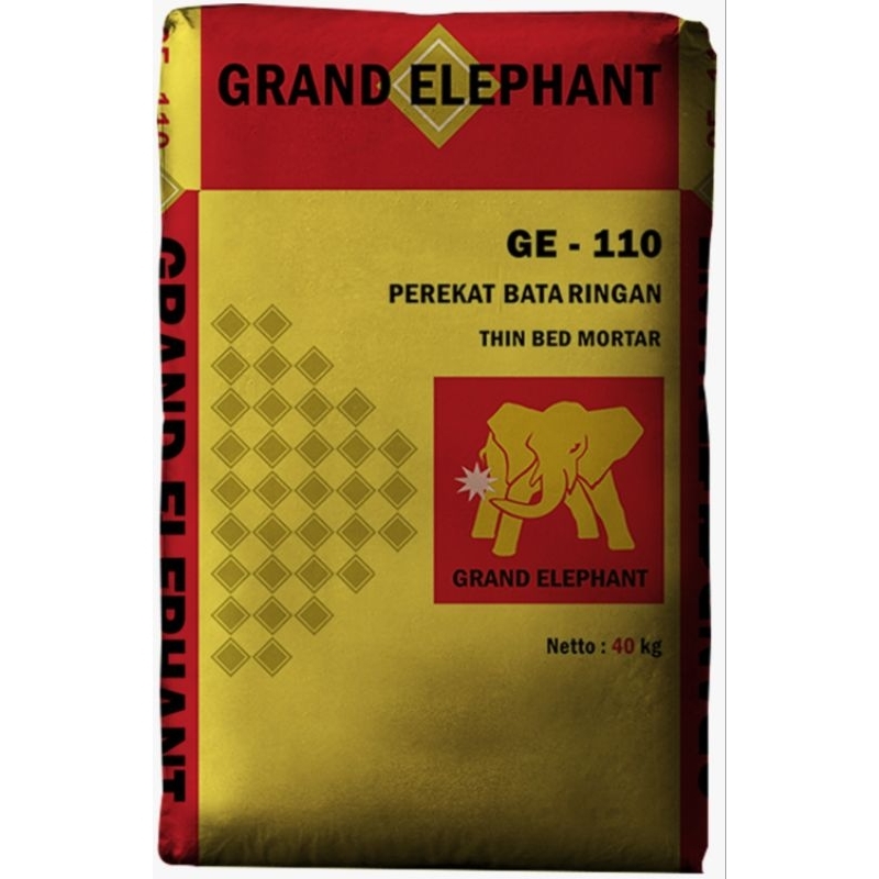 Jual GE-110 THIN BED MORTAR PEREKAT BATA RINGAN 40 KG PAKET 50 ZAK | Shopee Indonesia