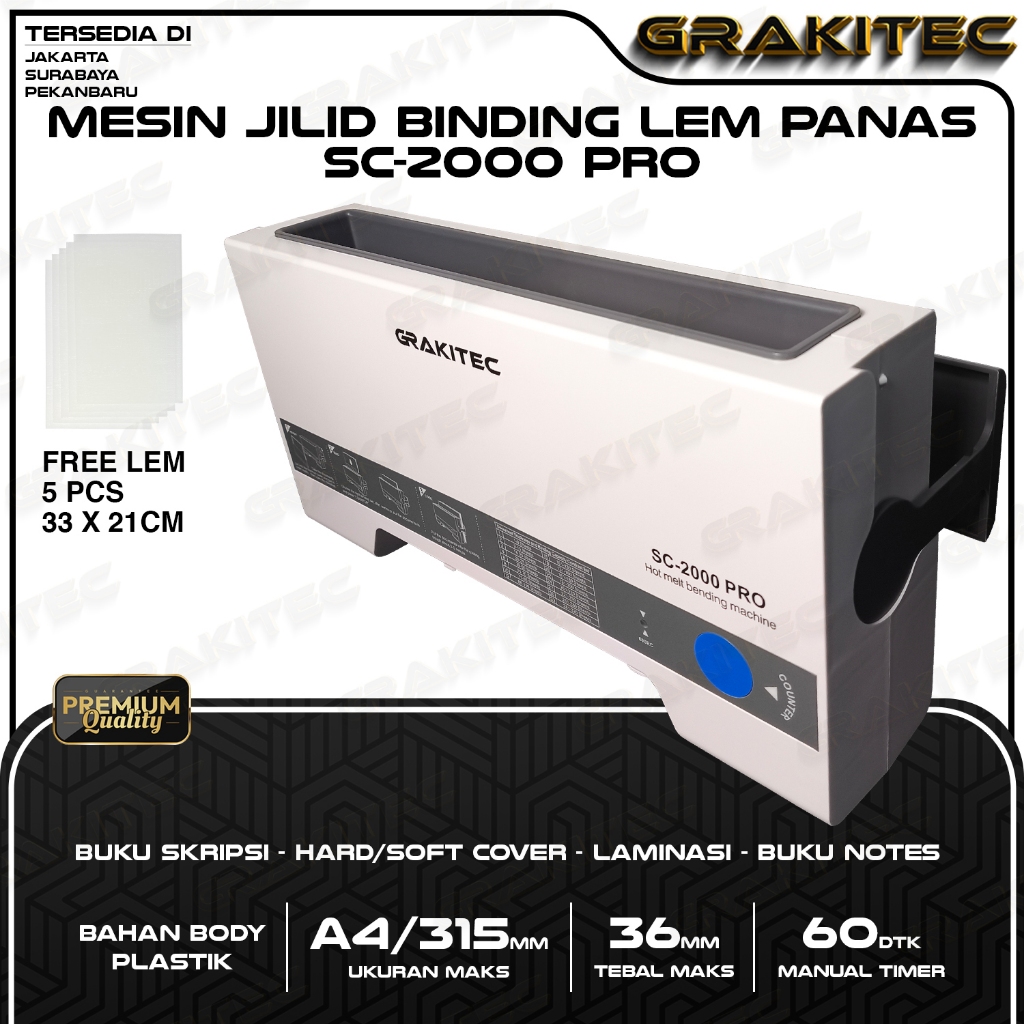 Jual Mesin Jilid Buku Bending SC-2000 A4 Lem Panas Bending Kualitas ...