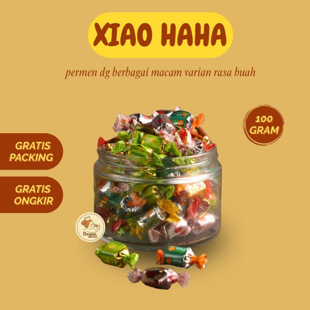 Jual PERMEN BUAH / XIAO HAHA CANDY / PERMEN XIAO HAHA 100GR / PERMEN ...