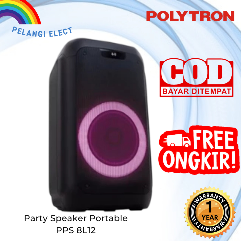 Jual Speaker Polytron Party box PPS 8L12 / PAS 8L22 Portable Bluetooth ...