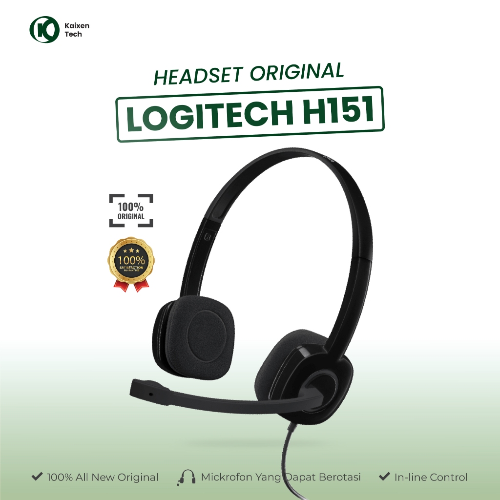 Jual Logitech H151 Headset Stereo dengan Mikrofon Noise-Cancelling dan ...