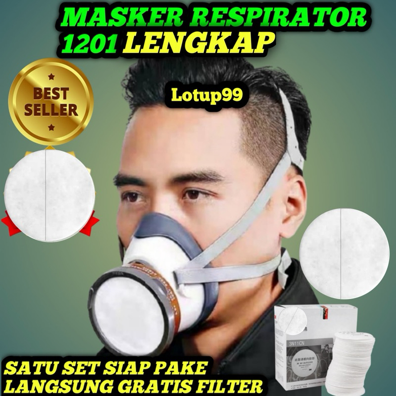 Jual Masker Respirator 1201 Anti Debu | Shopee Indonesia