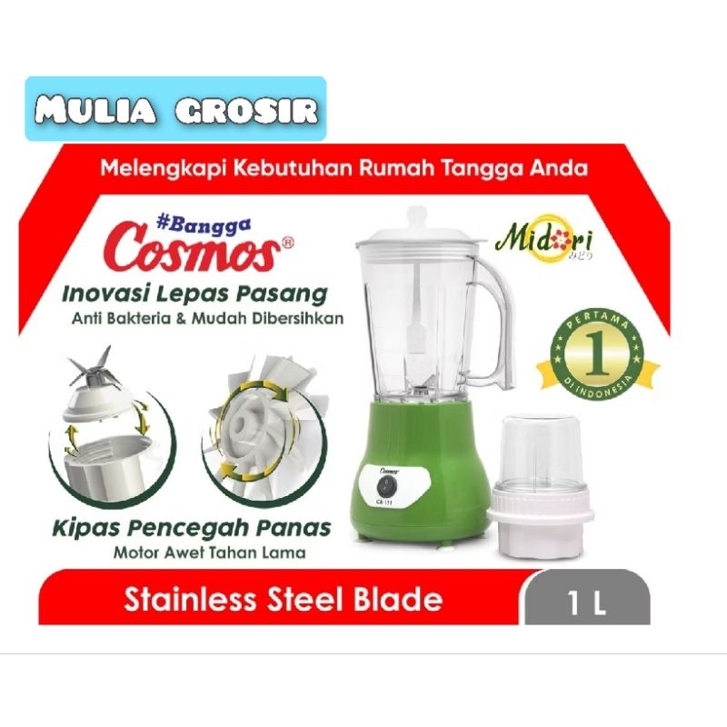 Jual Blender Cosmos Plastik 1Liter isi 2 CB 111 380watt | Shopee Indonesia