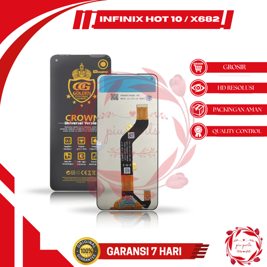 Jual LCD INFINIX HOT 10 NOTE 8I X682 X682C X683 TOUCHSCREEN FULLSET ...