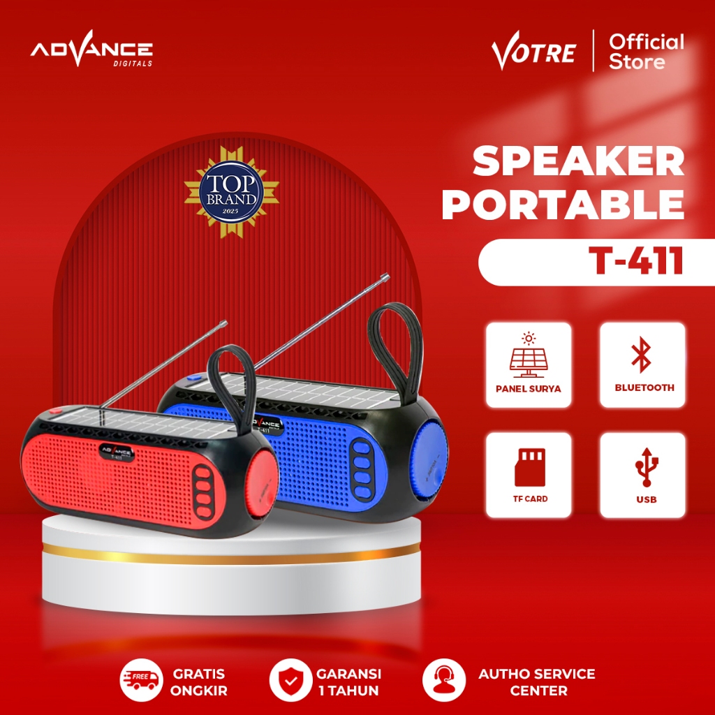 Jual Advance T411 Bluetooth Speaker Music Box Portable Sub woofer ...