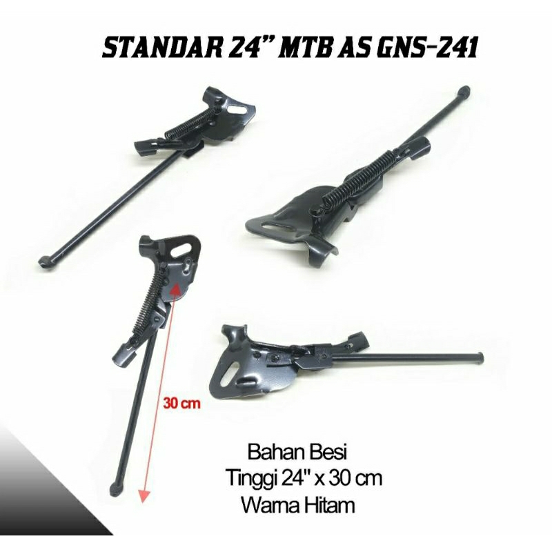 Jual Standar Jagang Sepeda ukuran 24 kunci Merk GENIO Besi Hitam MTB ...
