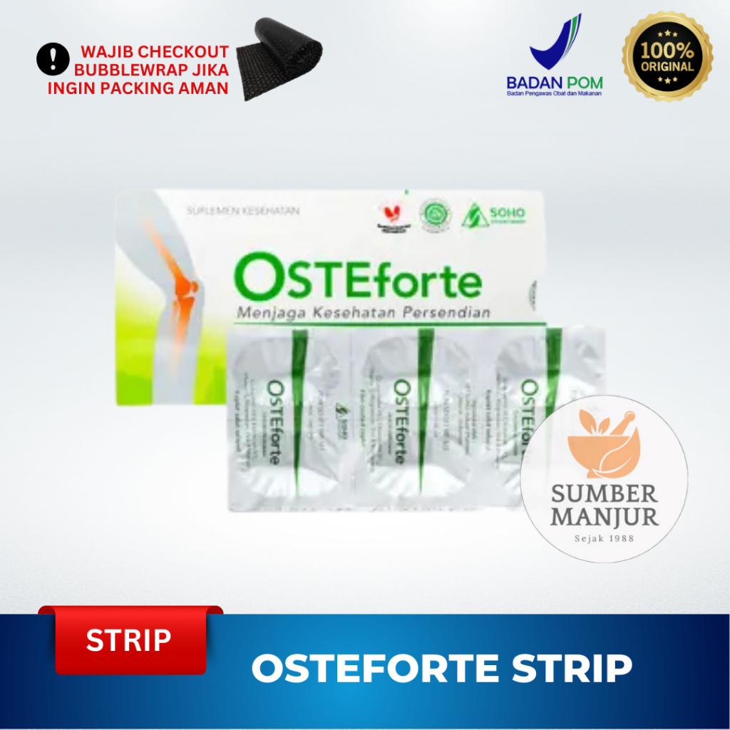 Jual OSTE FORTE STRIP ISI 6 TABLET / SUPLEMEN SENDI | Shopee Indonesia