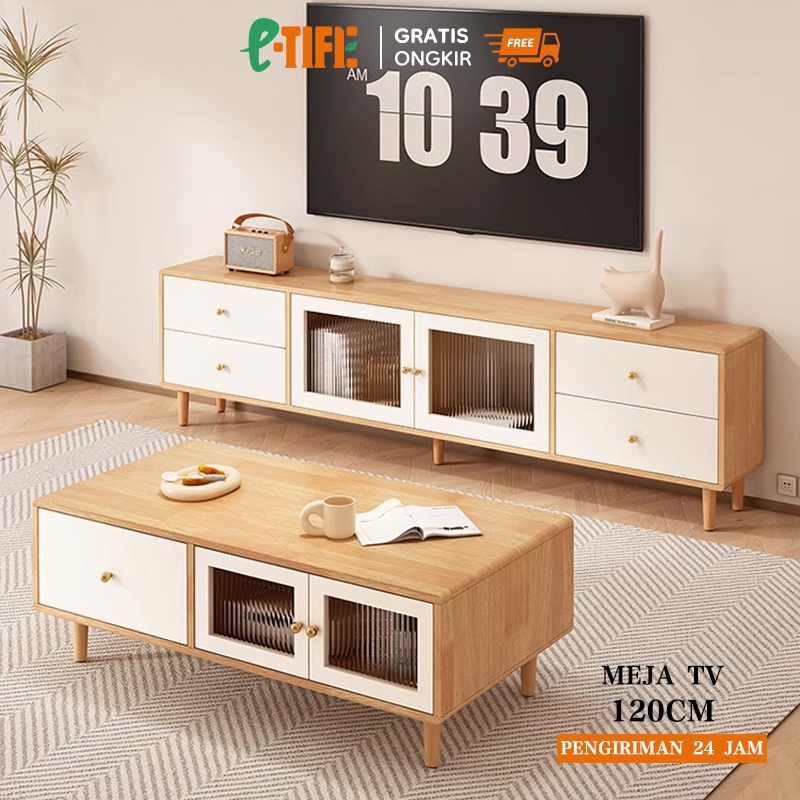 Jual E-TIFE Meja Tv Minimalis Modern Meja Tv Aesthetic Meja Tv 32 Inch Meja Tv 120cm Rak Tv ...