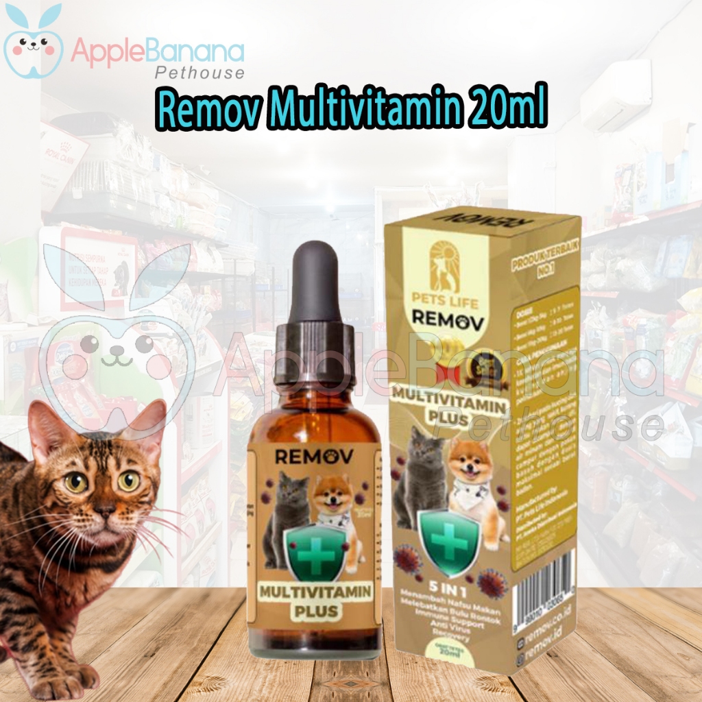 Jual Remov Vitamin Obat Tetes Untuk Kucing-Anjing obat Multivitamin 20 ...