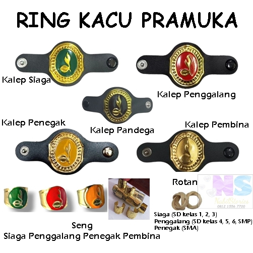 Jual Ring Kacu Pramuka Siaga Penggalang Penegak Pembina Pandega Rotan ...