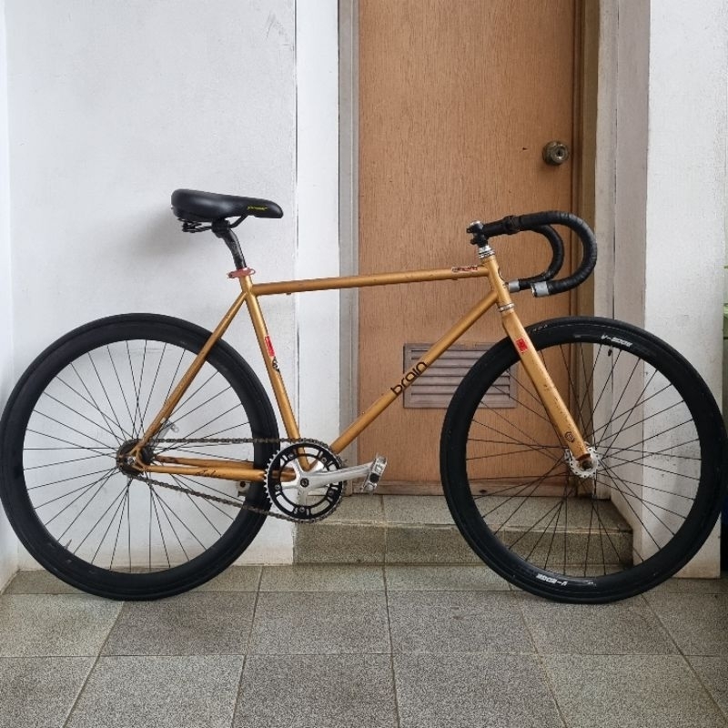 Jual fullbike fixie brain atales size 50 chromoly | Shopee Indonesia