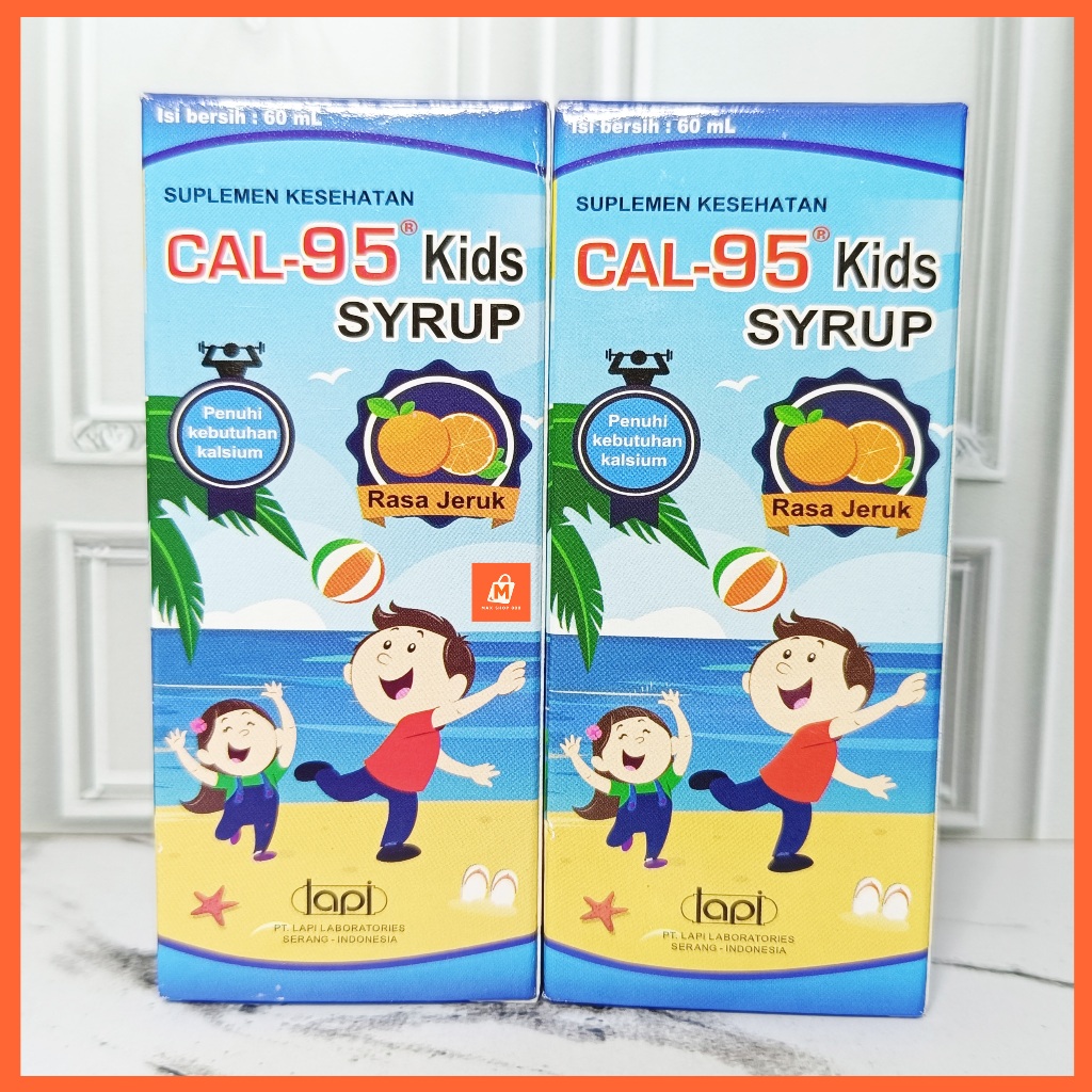 Jual CAL 95 Kids Sirup Syrup 60 ml Kesehatan tulang & Kebutuhan Calcium ...