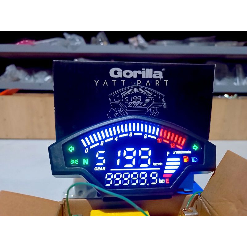 Jual SPEEDOMETER SPIDOMETER GPX FULL DIGITAL IMPORT GORILLA SET SENSOR ...