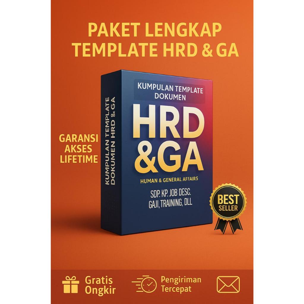 Jual Paket Lengkap Template HRD & GA - Rekrutmen, Kompensasi, KPI, dan ...