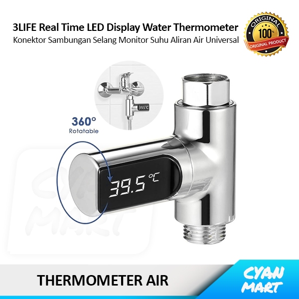Jual Youpin 3Life LED Display Water Thermometer Sensor Suhu Keran ...