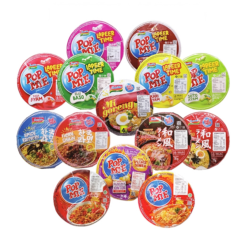 Jual POP MIE - Mi Instan Reguler Cup - LAPEER TIME / AYAM PEDAS / RAMEN ...