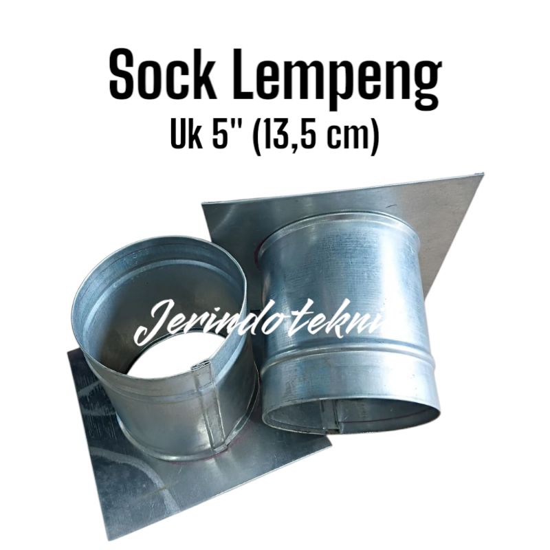 Jual Sock lempeng 5 inch sambungan konector flexible Ducting / cooker ...