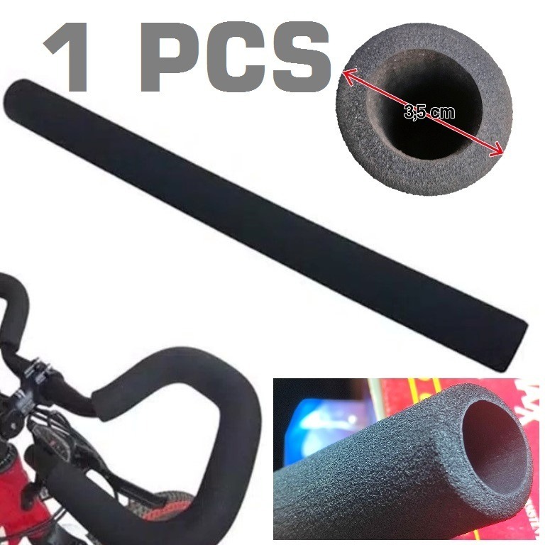 Jual BUSA STANG SEPEDA HITAM 1 PCS 1 LONJOR spon spons handgrip ...