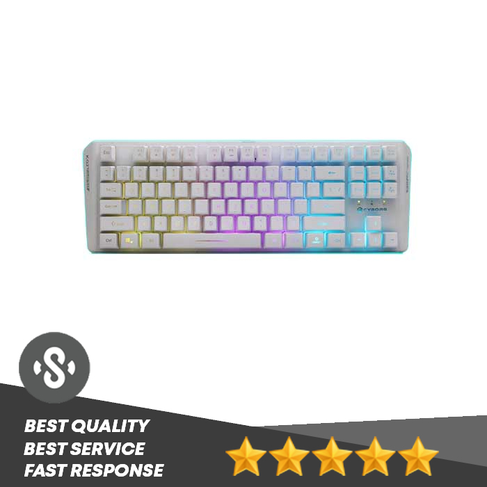 Jual KEYBOARD GAMING CYBORG KG2 TKL VIPER WHITE | Shopee Indonesia