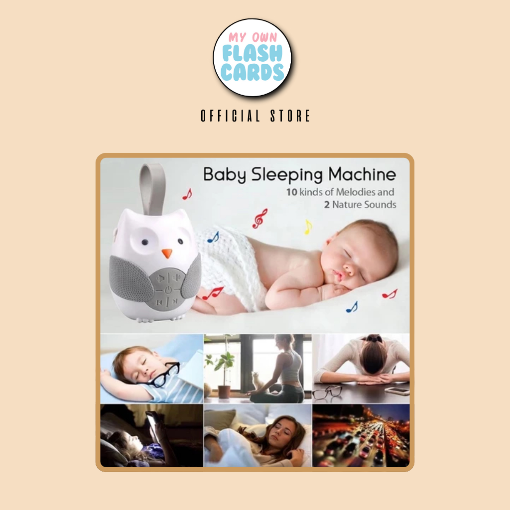 Jual Owl Baby Music Portable Sleeping Machine - White Noise Maker with ...