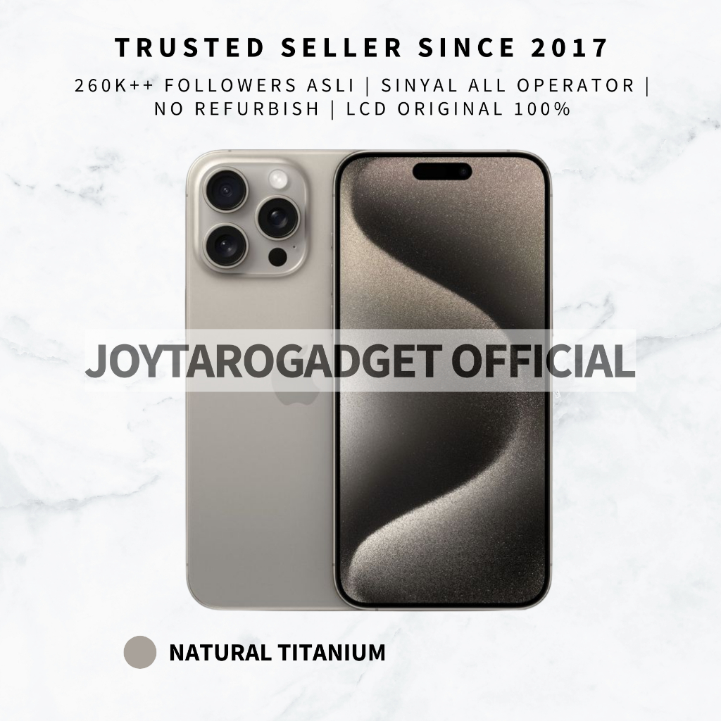 Jual iPhone 15 Pro / iP 15 Pro max 128gb 256gb 512gb 1TB Lcd 100% ...