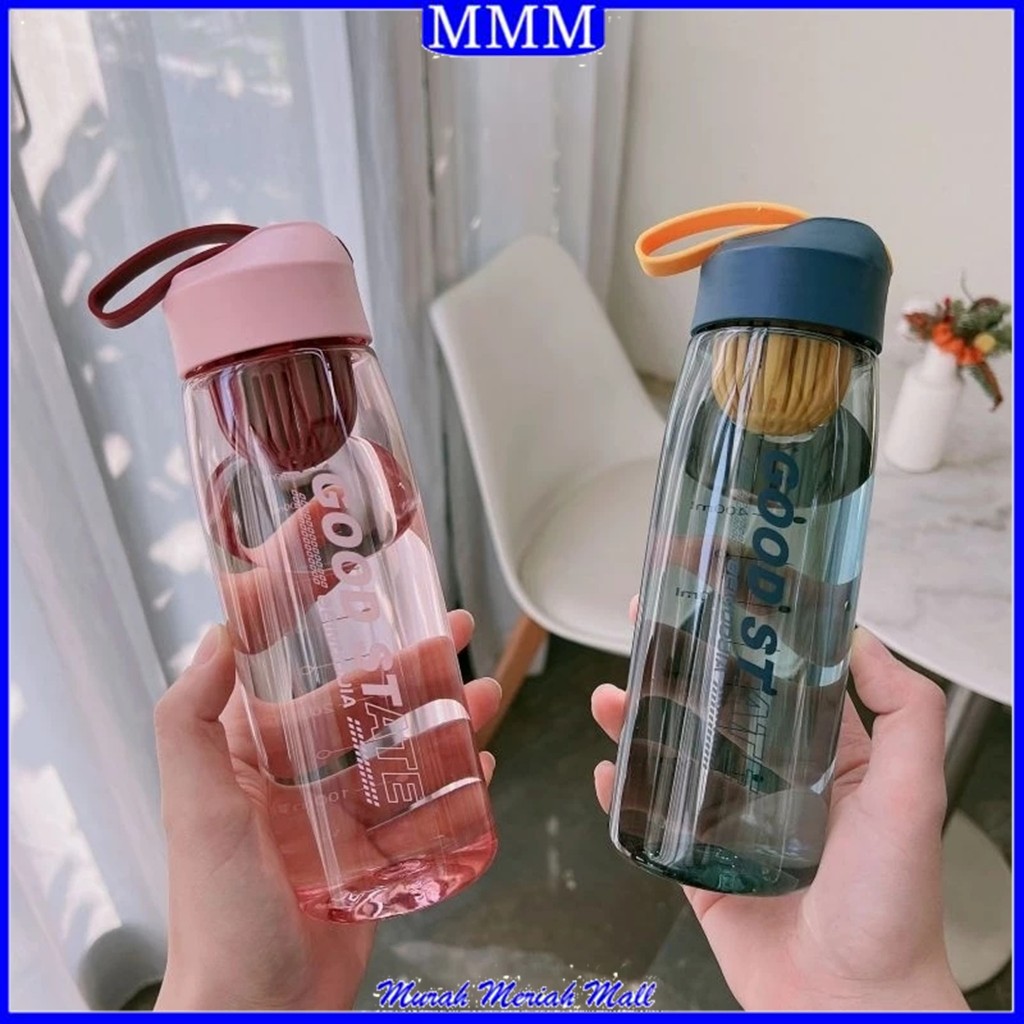 Jual MMM Botol Minum Good State 750ml Botol Minum Aesthetic Sport 650ml Tumbler Plastik Bening ...