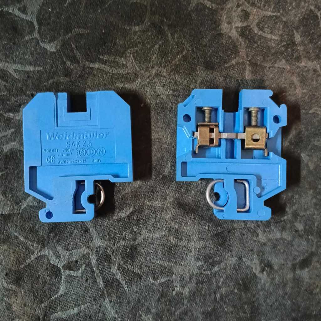 Jual Terminal Block Blue VE 96X WEIDMULLER SAK 2,5Mm² 750V | Shopee ...