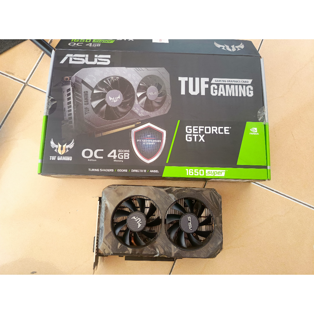 Jual VGA GTX 1650 SUPER 4GB OC ASUS TUF GAMING NORMAL SEGEL SUHU ADEM ...