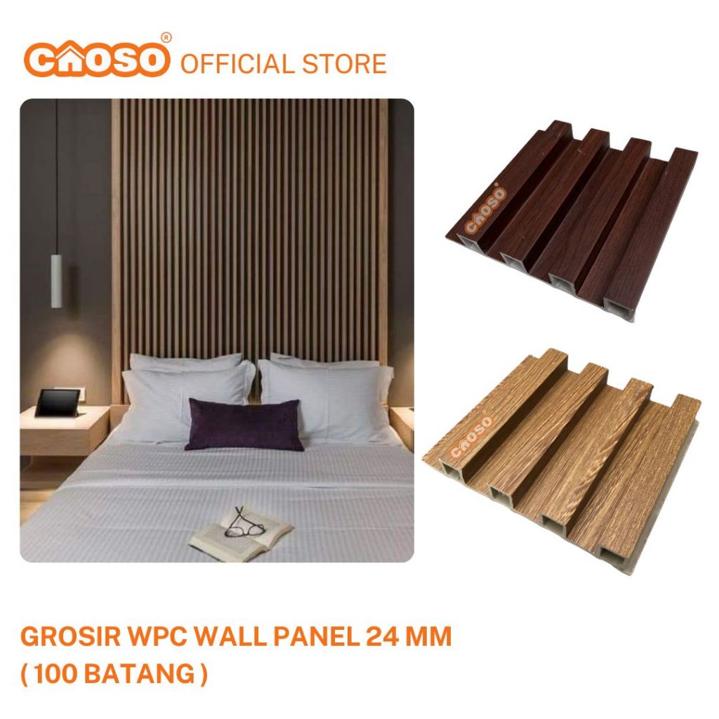 Jual (Grosir) WPC Wall Panel 3 Meter Dekorasi Dinding Kayu | Wall Panel Wood panel 3M 3D 300cm X ...