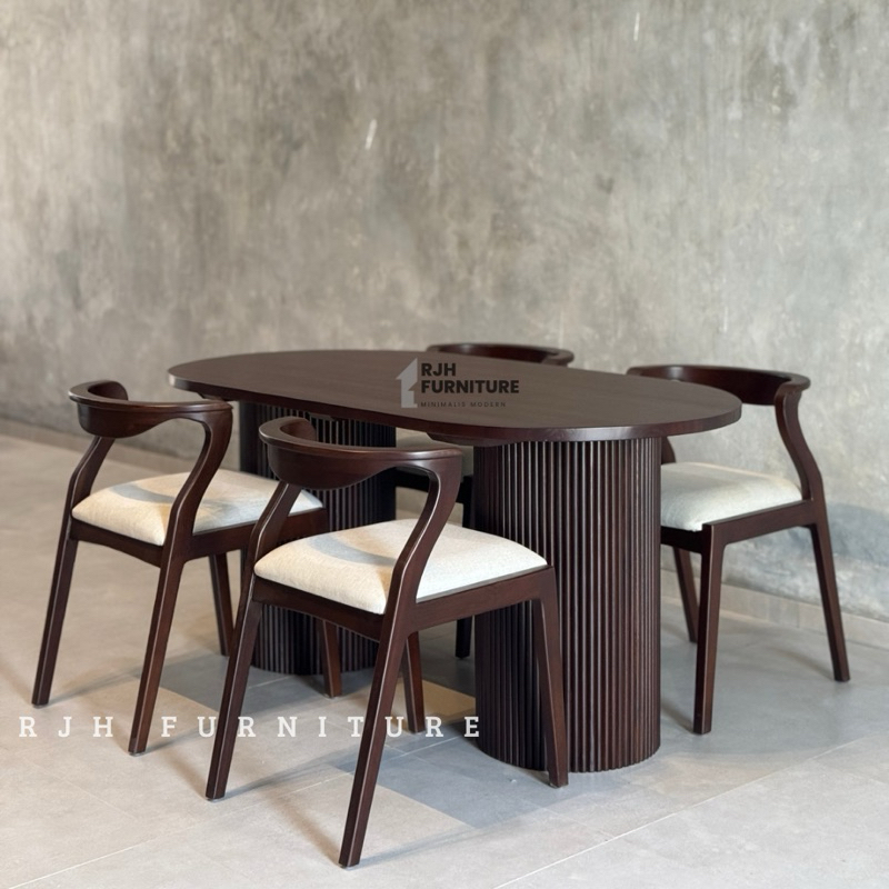 Jual SET MEJA MAKAN SALUR, DINING SET KAYU JATI, MEJA MAKAN K4, DINING SET DINING CHAIR, KURSI ...