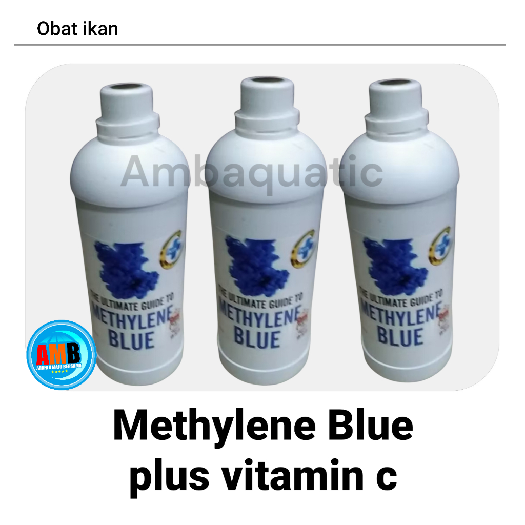 Jual Original healthy fish Methylene blue 1 liter / Methylene blue plus ...