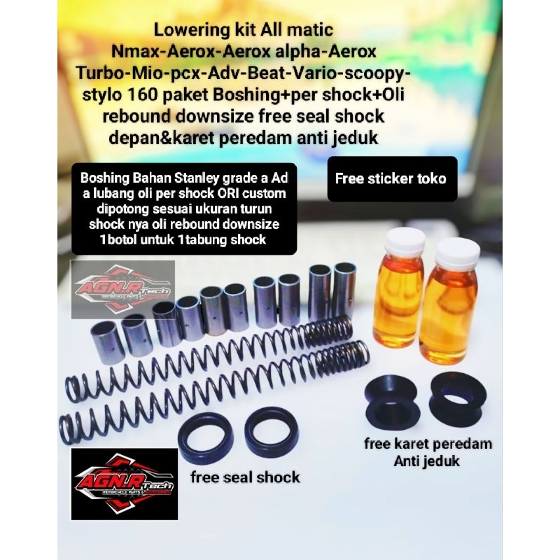 Jual Lowering kit All matic Nmax-Aerox-Aerox alpha-Aerox Turbo-Mio-pcx ...
