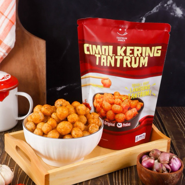 Jual CIMOL KERING TANTRUM CIMOL PEDAS 100 gram | tantrum snack | Shopee ...