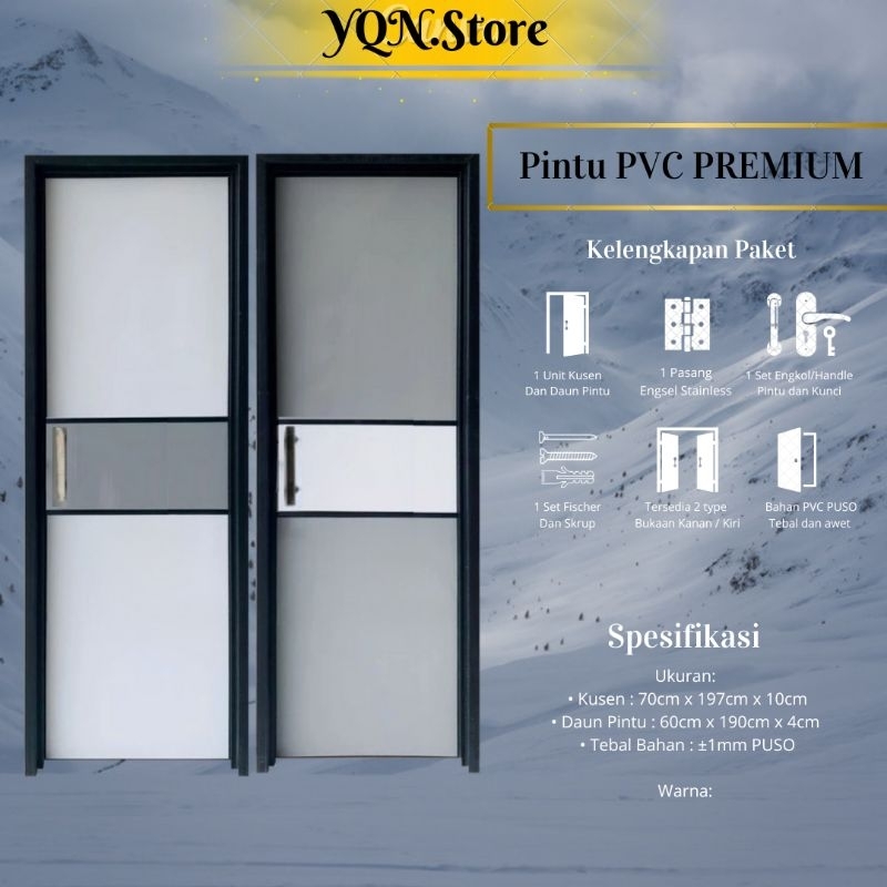 Jual Pintu Kamar Mandi PVC Tebal 70x195 Anti Air & Tahan Lama | Mudah ...