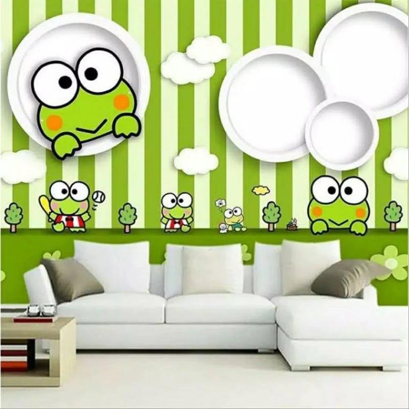 Jual Wallpaper Dinding Wallpaper Motif Keropi Hijau 7m,s/d 8km Lebar 45cm | Shopee Indonesia