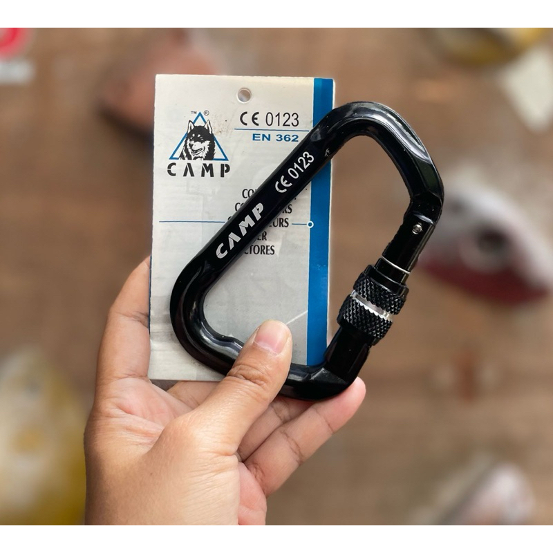 Jual carabiner screw lock camp italy UIAA standard safety for climbing ...