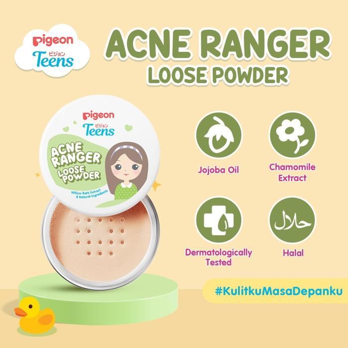 Jual Pigeon Teens Acne Ranger Loose Powder 12g | Shopee Indonesia